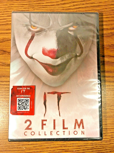 It 2 Film Collection DVD 1 & 2 Movie Set Stephen King Horror 2017 2019 ...