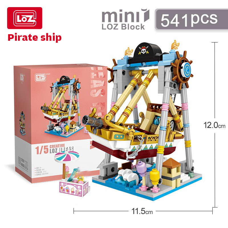 LOZ Mini Blocks Sets Food Street View Building Blocks Micro Bricks with ...