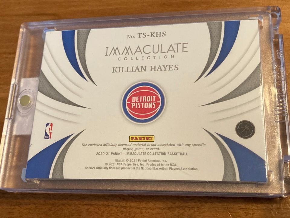 2021 Panini Immaculate Team Slogans Killian Hayes RC 5/5 | eBay