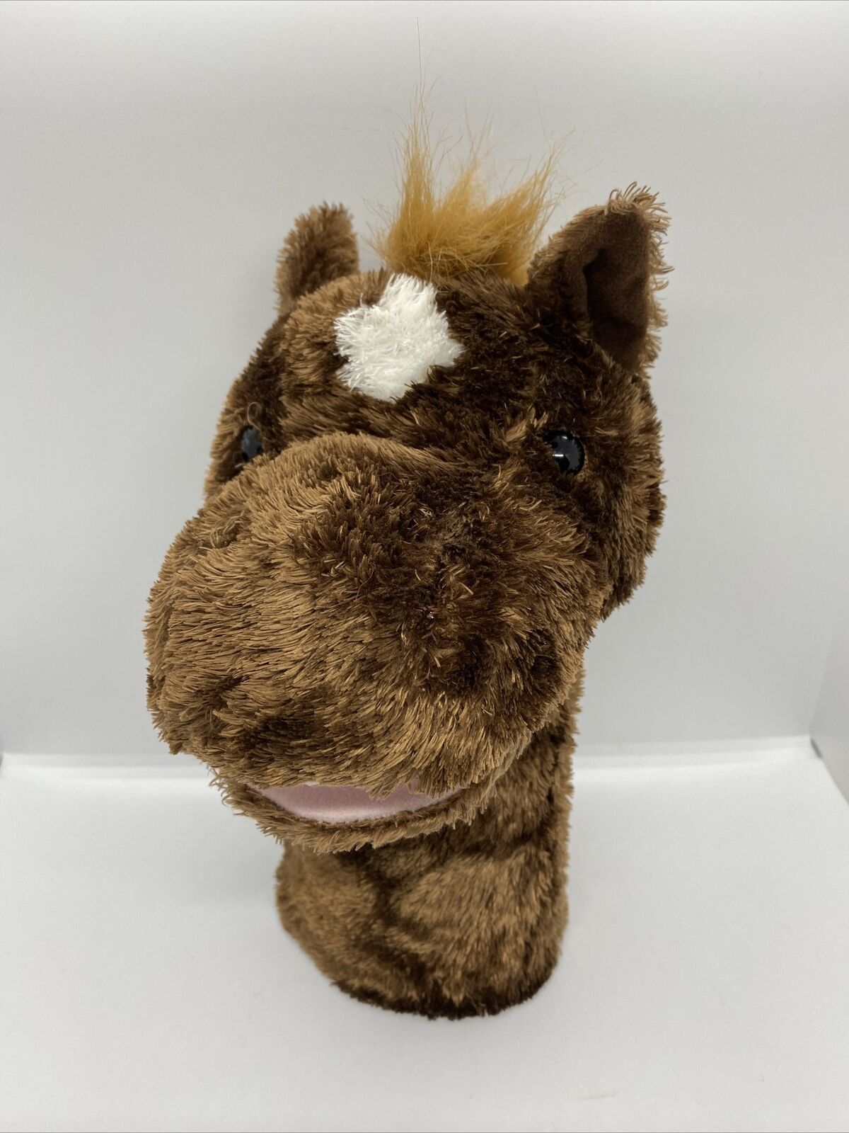 Horse Hand Puppet Aurora Brown And White Head Brown Mane | eBay