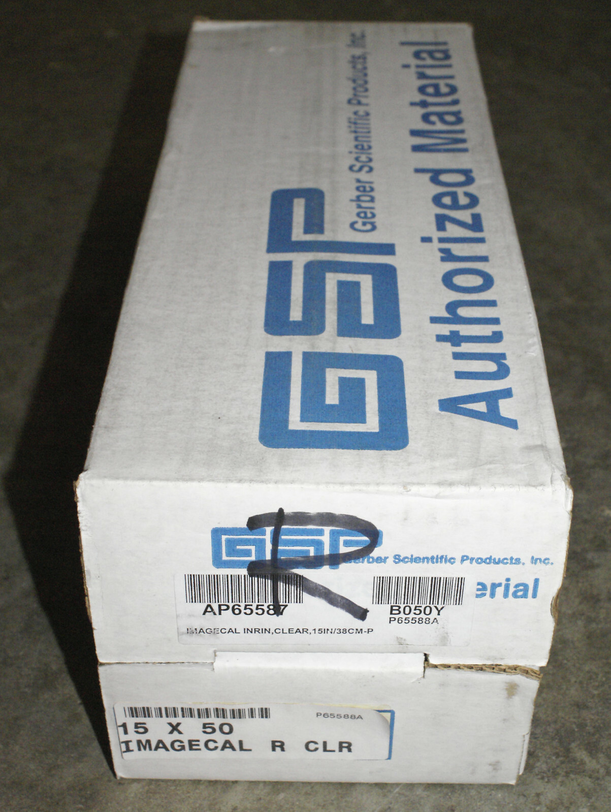 Gerber 15x50 Edge Ready Clear Vinyl Imagecal REMOVABLE Sign Edge ...