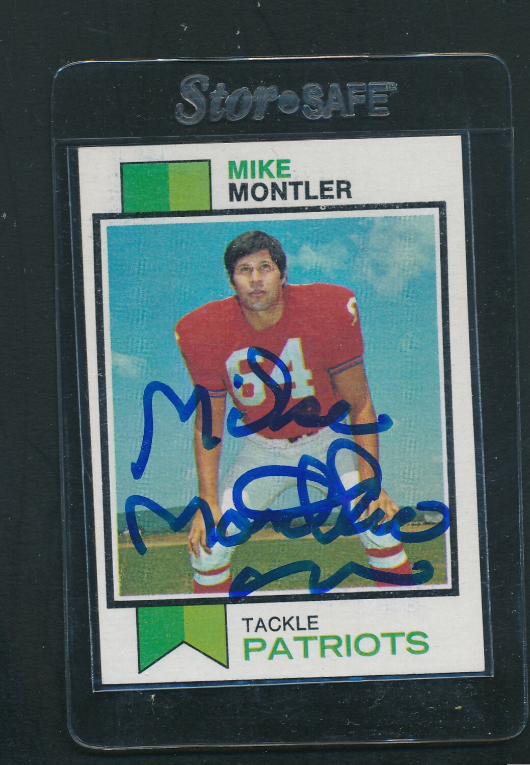 1973 Topps #409 Mike Montler Patriots Signed Auto *A7562 | eBay