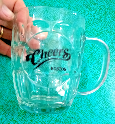 CHEERS Boston Clear Dimpled Glass Beer Mug CBS Studios 2011 Souvenir ...