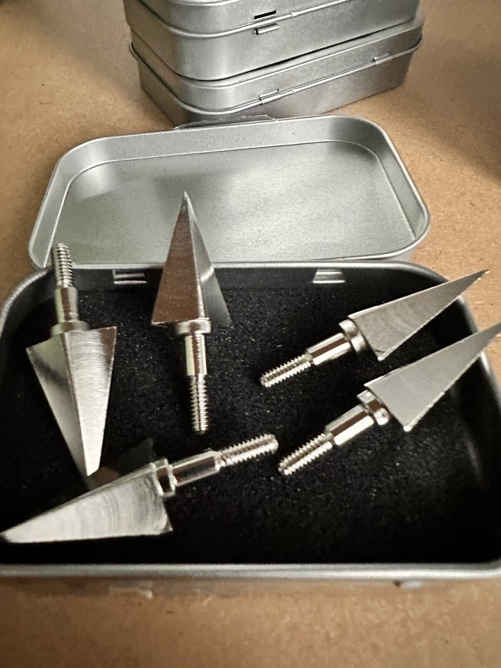 [6 PC] Stainless Steel Arrowheads for Archery. Extremely High Quality ...