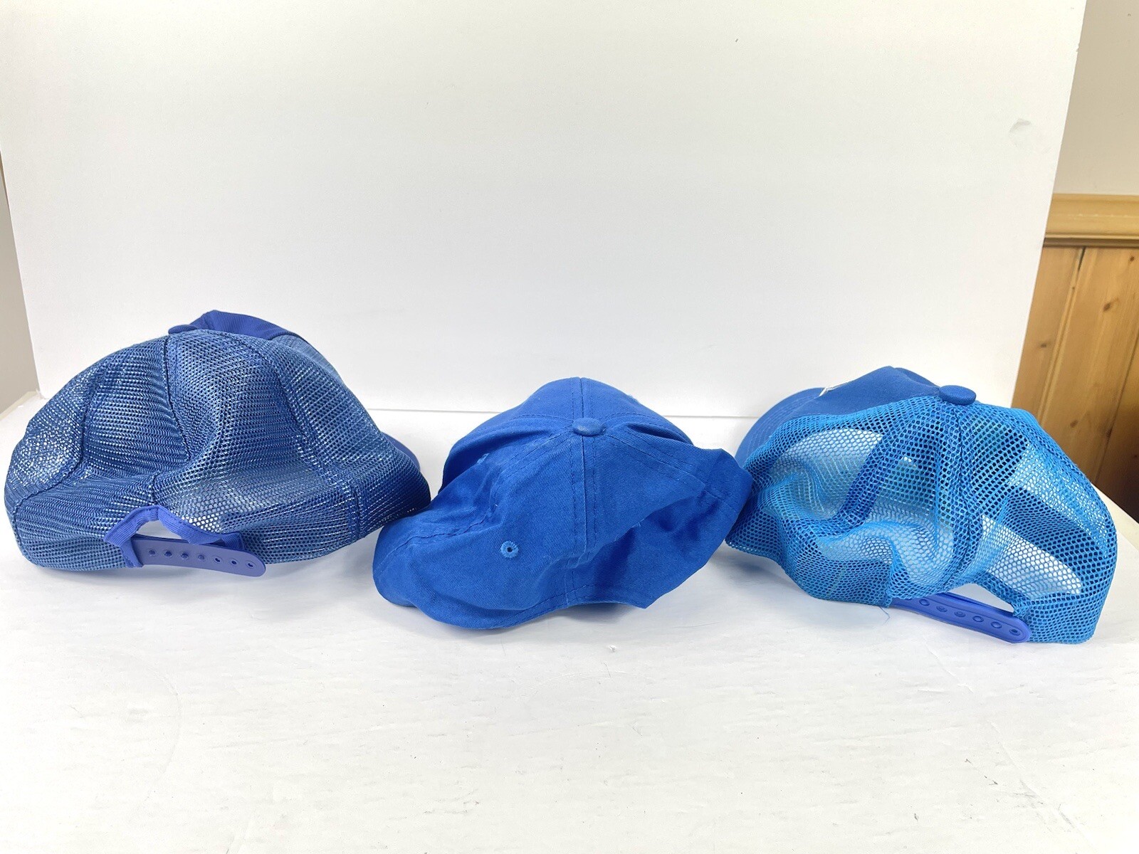 Lot of 3 Pepsi Soda Hat Baseball Cap Blue Pepsi Patch Mesh Back | eBay