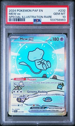 💎 PSA 10 MEW ex 232/091 Pokemon Scarlet & Violet Paldean Fates Bubble ...