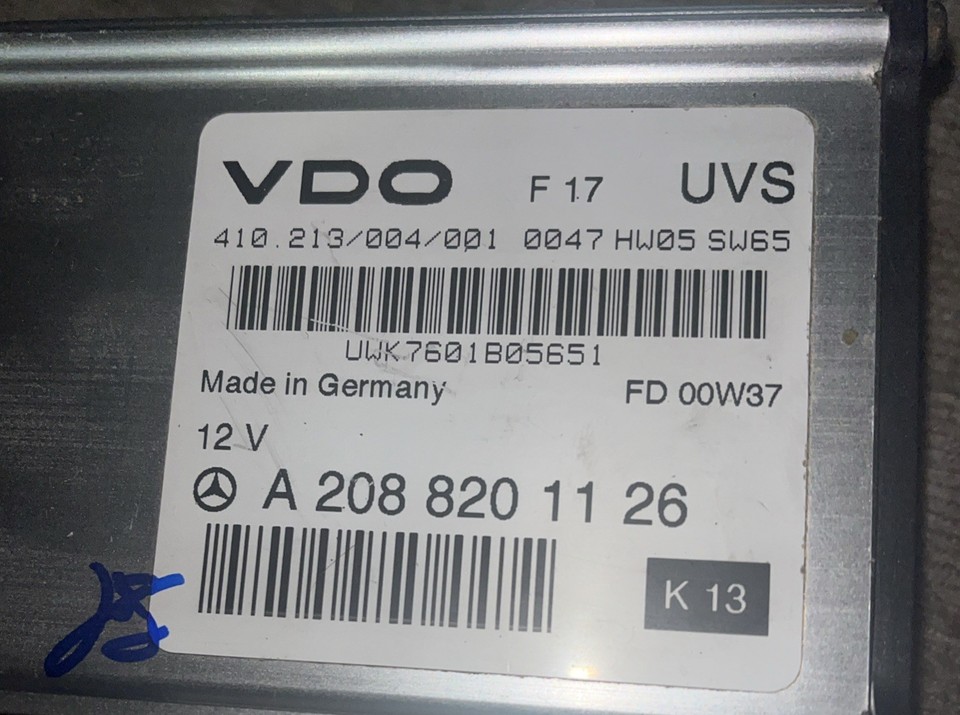 98-03 Mercedes W208 CLK320 CLK430 Convertible Top Control Module ...