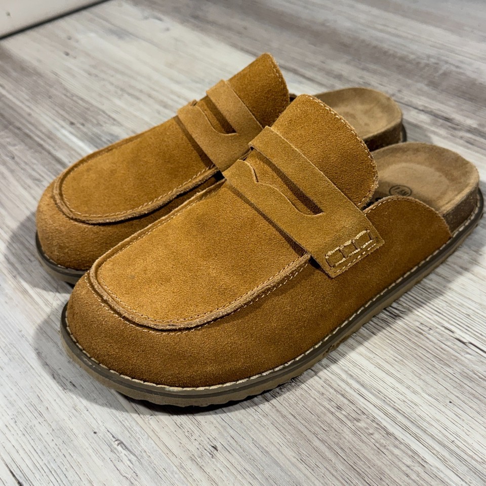 Cushionaire Zola Suede Cork Clog Mule Slip On US 7.5m 808650609303| eBay