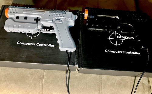 2 Sinden Light Guns &Retro Light Gun PC( Loaded with Shooters)*READ ...
