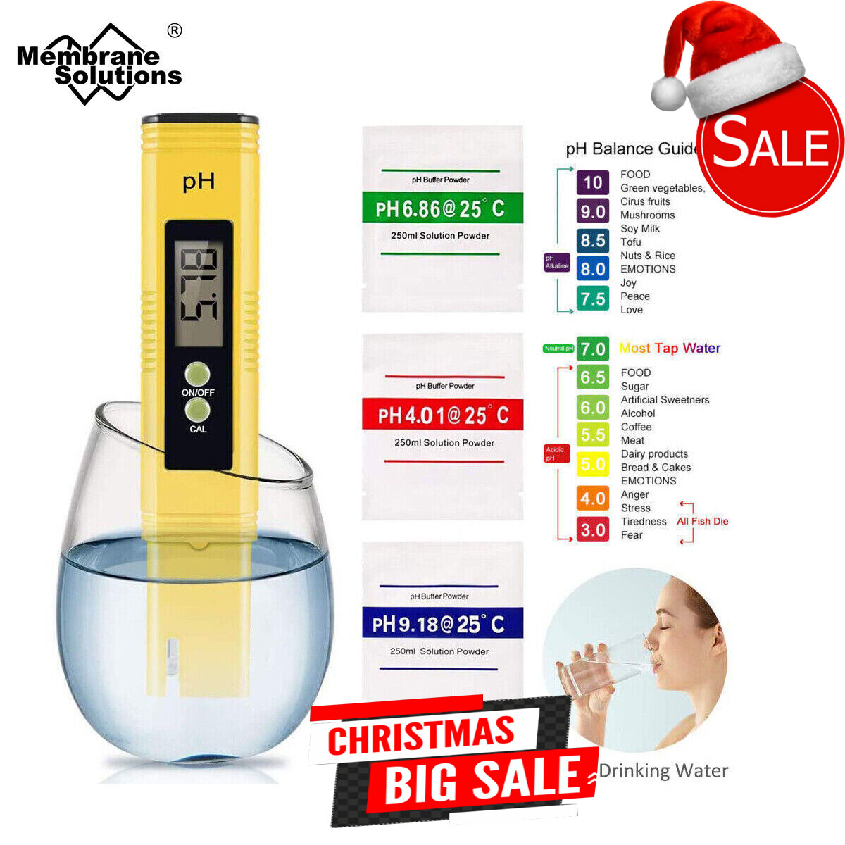 2xDigital PH Tester 0.01 High Accuracy PH Meter for Water, 0-14.0PH ...