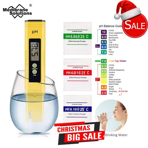 2xDigital PH Tester 0.01 High Accuracy PH Meter for Water, 0-14.0PH ...