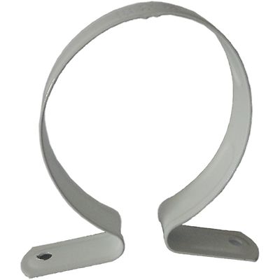 Kinetic DWV PIPE SADDLE CLIPS 4 Pcs, Iron Made Screw Holes White– 80mm ...