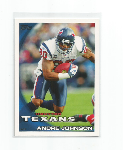 ANDRE JOHNSON (Houston Texans) 2010 TOPPS CARD #50 | eBay
