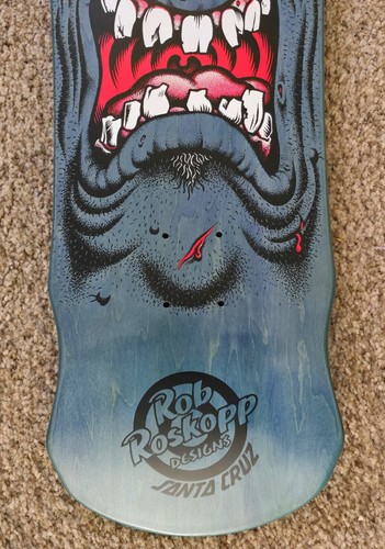 Santa Cruz Rob Roskopp Face Skateboard Deck 2014 Reissue Blue Stain New ...