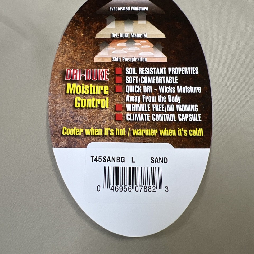 Dri-Duke Moisture Control Compression USGI T-Shirt Men's Military SAND ...