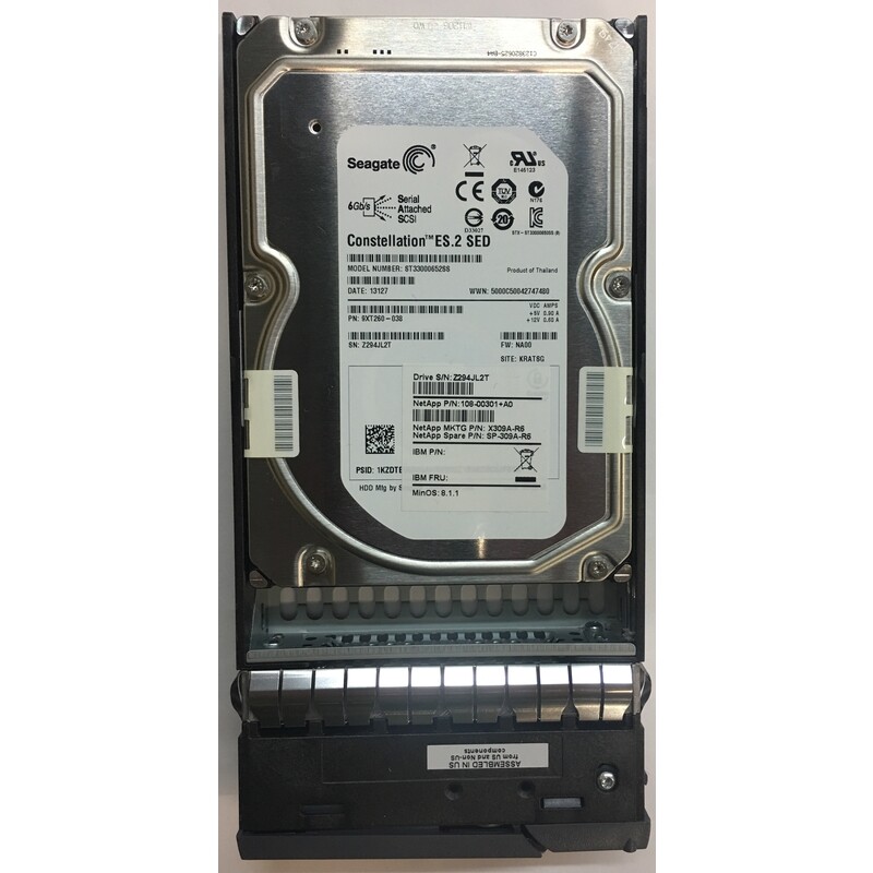 SP-309A-R6 - NetApp 3TB 7200 RPM SAS 3.5" HDD for DS4243 DS4246 FAS2220 ...