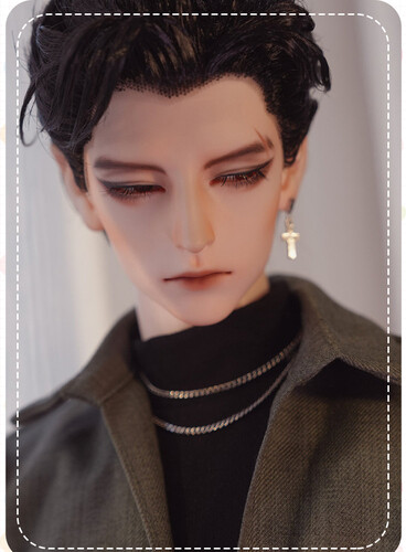 1/3 BJD Doll Uncle Man Boy Male Eyes+Face up Resin Ball Jointed Figure ...