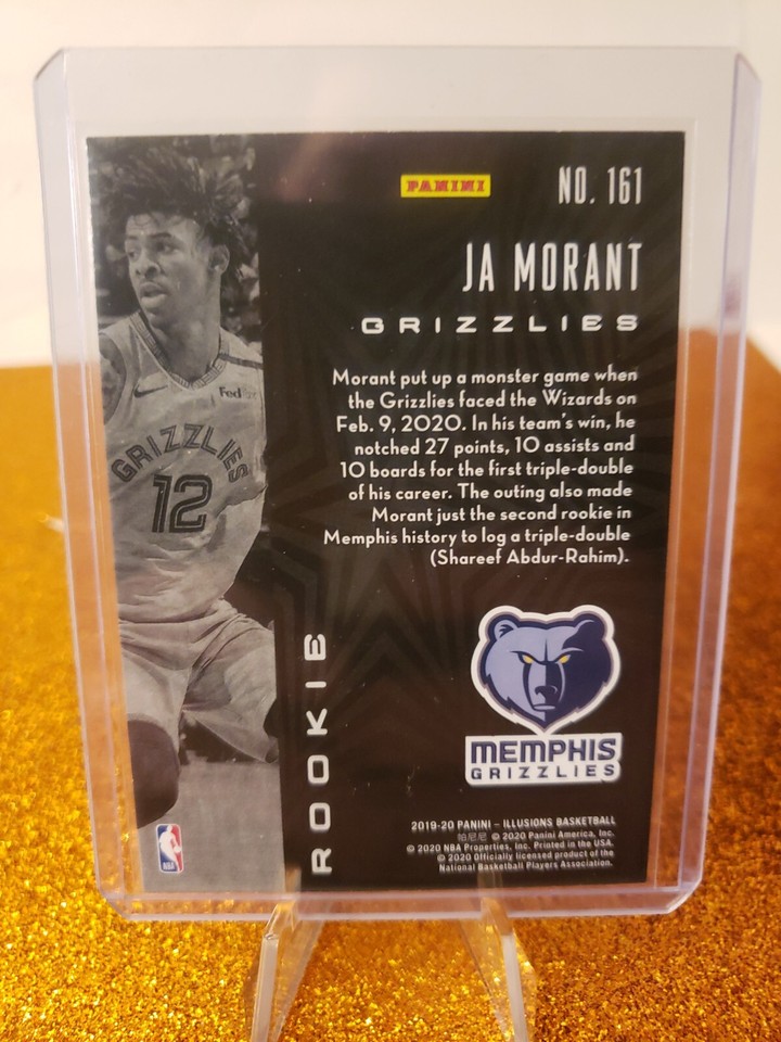 2019-20 PANINI ILLUSIONS JA MORANT ROOKIE TROPHY COLLECTION EMERALD ...