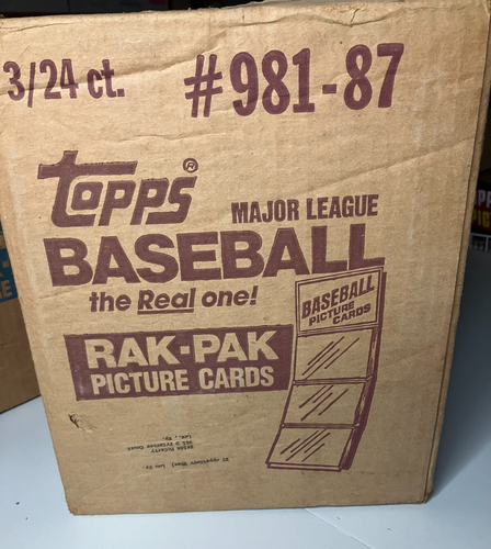 1987 Topps Baseball Rak-Pak Sealed Case 3 Boxes/24 Packs Rack Pack | eBay