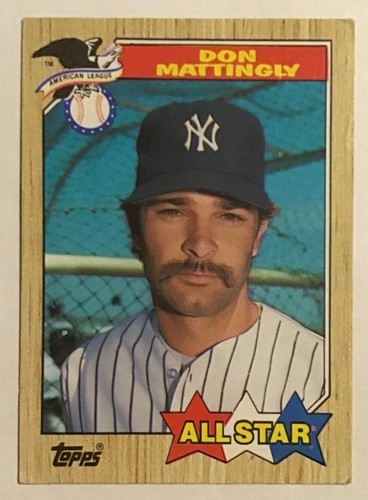 Don Mattingly 1987 Topps '86 All Star #606. Error card with double ...