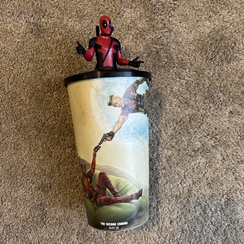 Deadpool 2 Movie Theater Cup with Topper - Second coming with thumbs up ...
