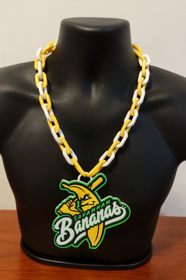 Savannah Bananas Baseball Fan Rally Hype Chain Necklace Pendant ...