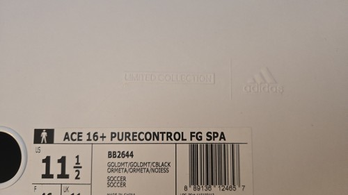Adidas ACE 16+ PURECONTROL FG/AG Limited SPACE CRAFT PACK Cleats US Sz ...