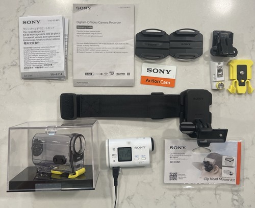 Sony HDR-AS100V 13.5MP HD Splashproof Action Camera WiFi Exmor R Steady ...