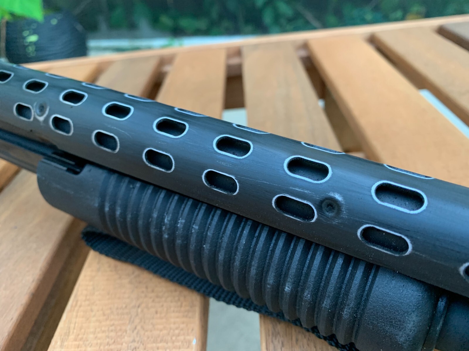 (BATTLE WORN) MOSSBERG 590 SHOCKWAVE Tactical Steel HEAT SHIELD 12 and ...