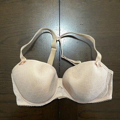 Fantasie Bra 30DDD Underwire Lace Molded Cups Adjustable Strap Nude Tan ...