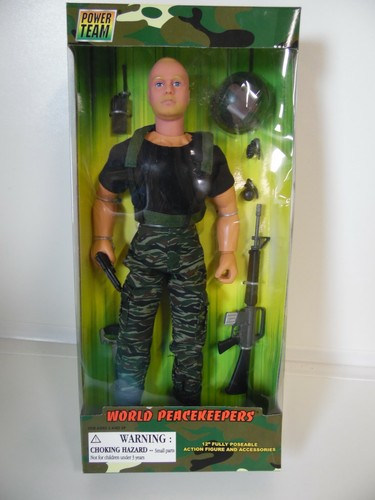 Power Team World Peacekeepers White Top Snow Camo Pants 12 Action ...