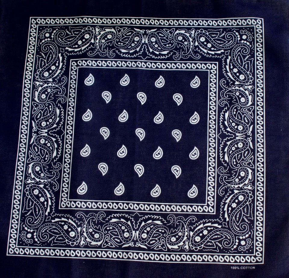 Bandana 100% Cotton Paisley Print Bandanna Scarf Handkerchief | eBay