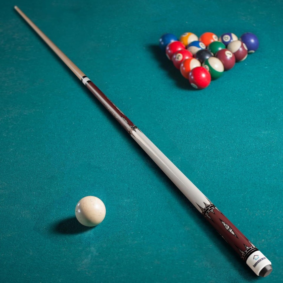 Pool Cues 58 inch Pool Cue Stick Fiber Leather tip 4-Colors for ...