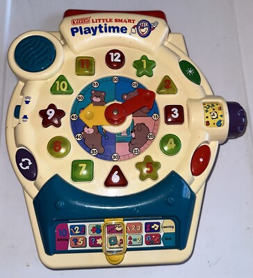 Rare Vintage Vtech LITTLE SMART PLAYTIME 10 Activities Music Time ...
