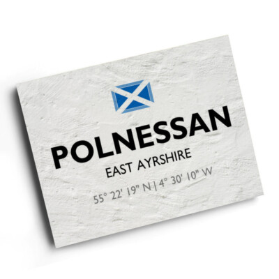 A3 PRINT - Polnessan, East Ayrshire, Scotland - Lat/Long NS4111 | eBay