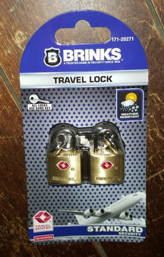 Brinks 2pk Standard Security Keyed Travel Locks ~TSA Accepted~ Item ...
