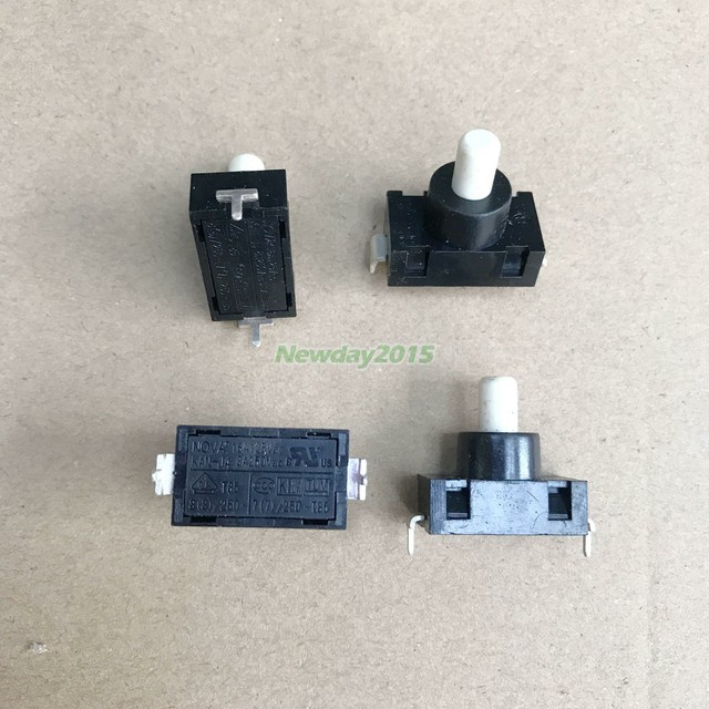 Qty 4 for NOVA Kan-j4 Pushbutton Switch 2 Pins 8a 250vac / 16a 125vac ...