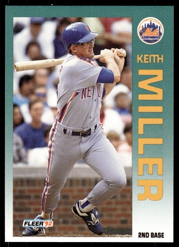 1992 Fleer Baseball Card Keith Miller New York Mets #513 | eBay