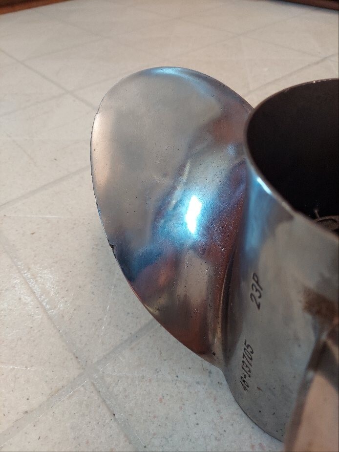 Mercury Mirage Plus SS 3 blade 23P 48-13705 Counter Rotation Prop | eBay