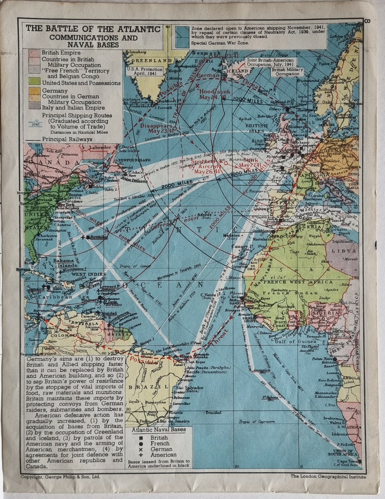Battle Of The Atlantic Ww2 Map
