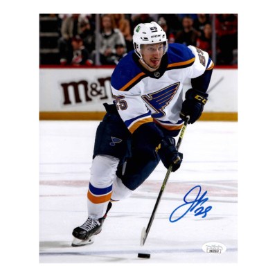 Jordan Kyrou St Louis Blues Autographed Skating Celebration Photo - JSA ...
