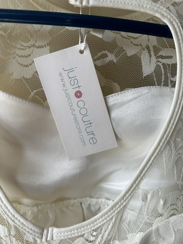 Just Couture Girls White Dress Size 8/10 | eBay