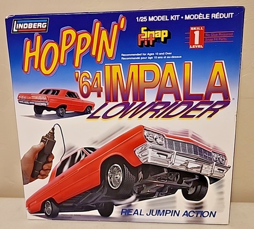 Lindberg Snap Fit Hoppin' '64 Impala Lowrider Kit # 73021 Open Box ...