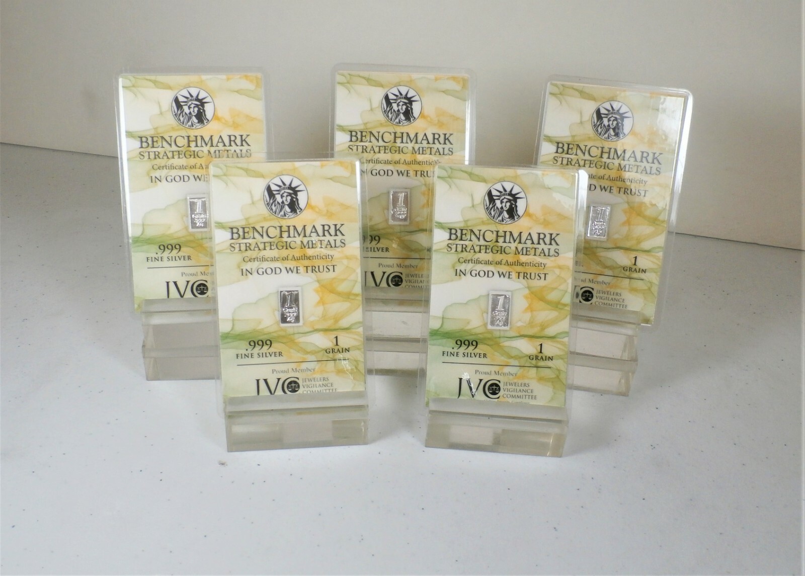 WOW 5 PACK 1 Grain.999 FINE PURE SILVER BULLION BARS 5 PACK PURE SILVER ...