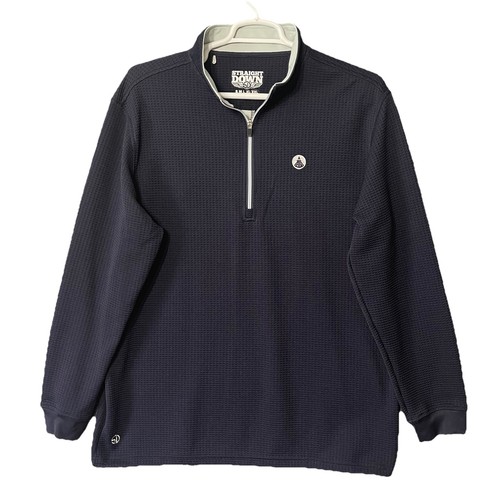 Straight Down 1/4 Zip Mens 2XL Optic Waffle Performance Pullover ...