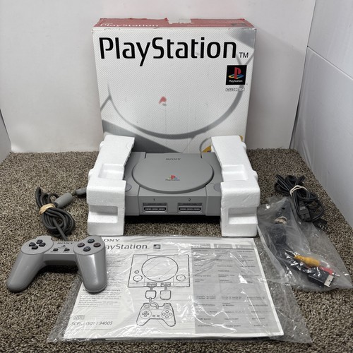 Sony Playstation PS1 Dual Shock Game Console SCPH-5501 w/ Original Box ...