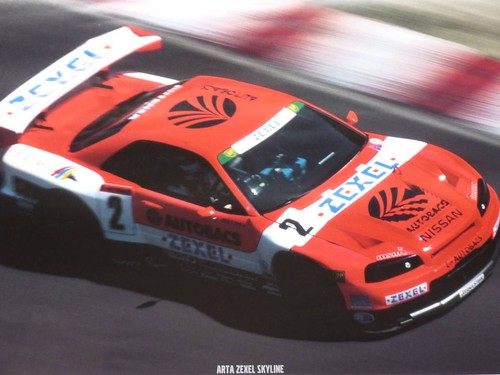 Rare Nissan's Last ARTA Nismo Poster 1999 JGTC #2 Nissan R34 ARTA Zexel ...
