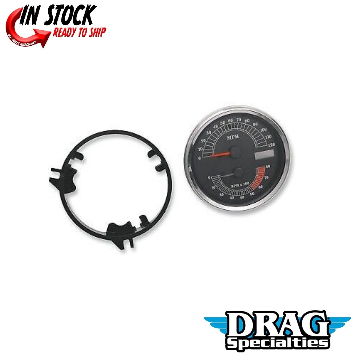 Drag Specialties Electronic Kmh Speedo Speedometer 9903 Drag