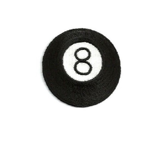 Billards - Pool - 8 Ball - Pool Ball - Game - Embroidered Iron On Patch ...