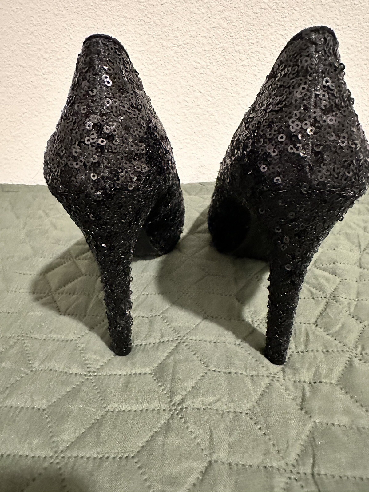 Gianni Bini Black Sequin shoes size 8.5 | eBay